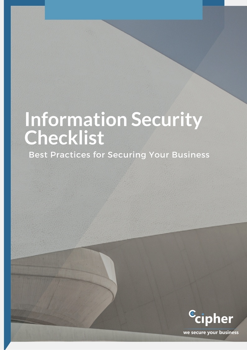 Information Security Best Practices Checklist Information Security Best Practices Checklist
